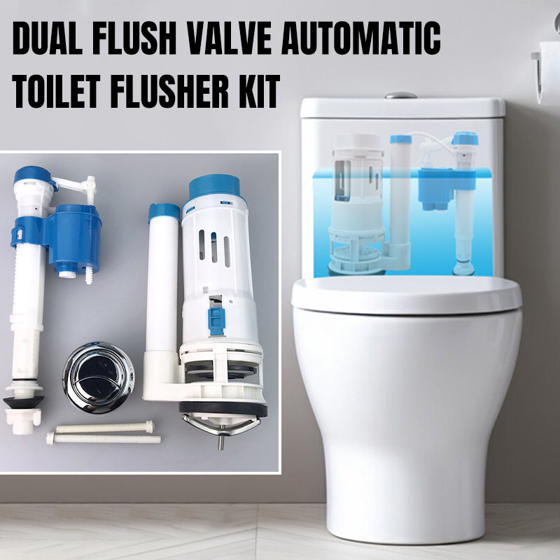 Dual Flush Valve Automatic Toilet Flusher Kit – texasunny